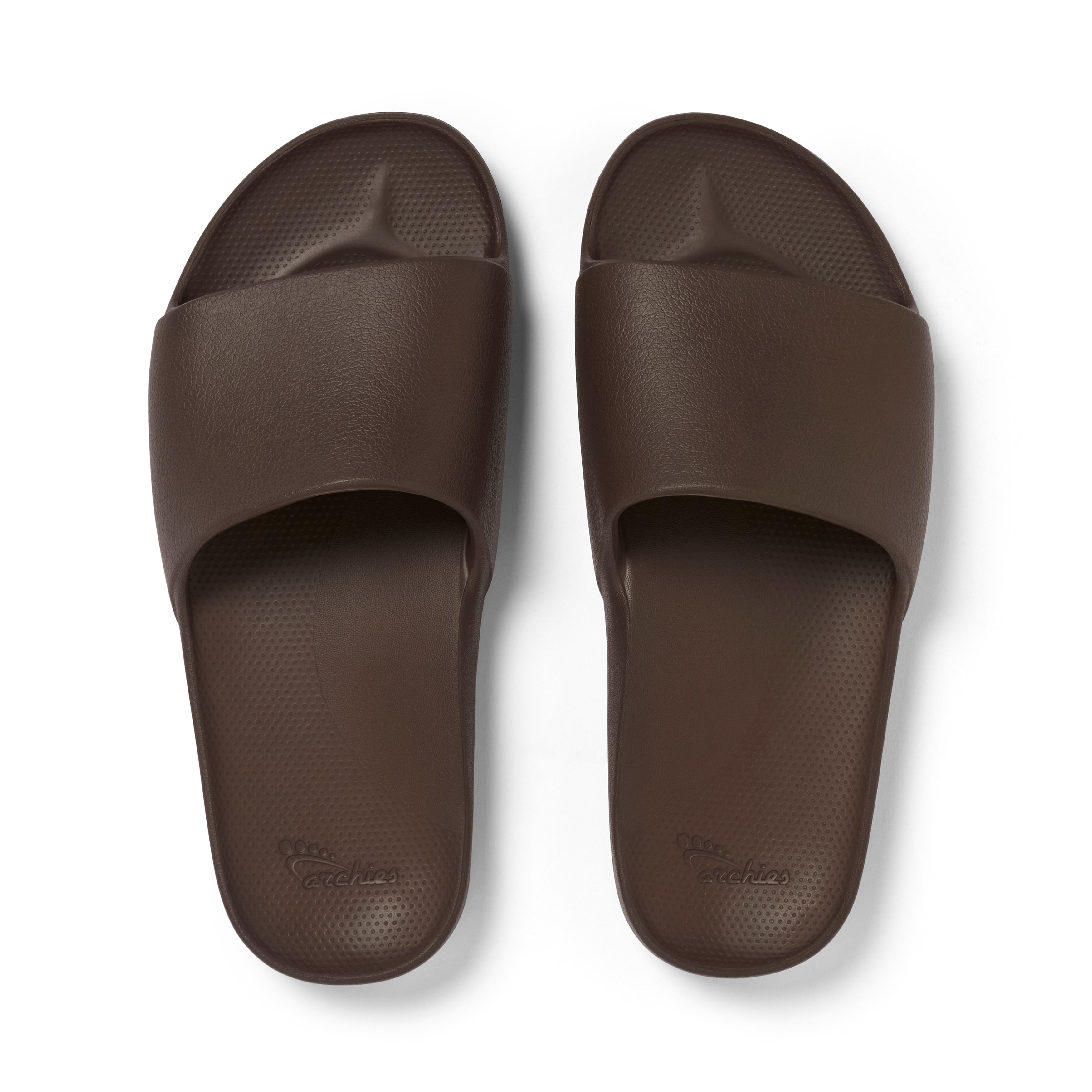 Arch Support Slides - Classic - Brown – Archies Footwear Pty Ltd. | AU ...